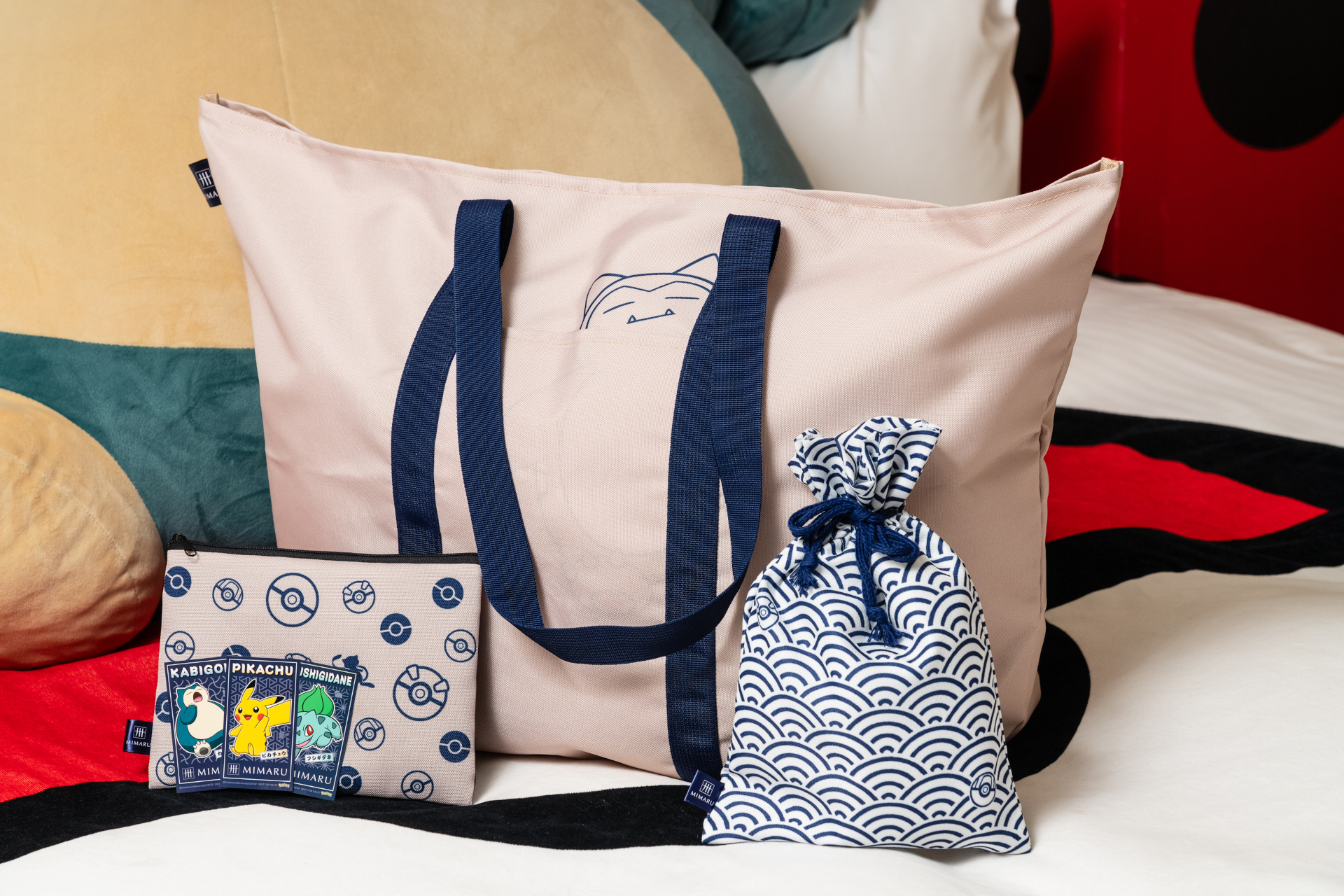 「MIMARU」のポケモンルーム、オリジナルノベルティをリニューアル。ランドリーバック・巾着・ポーチ・ステッカー 東京/京都/大阪の8施設 - トラベル Watch