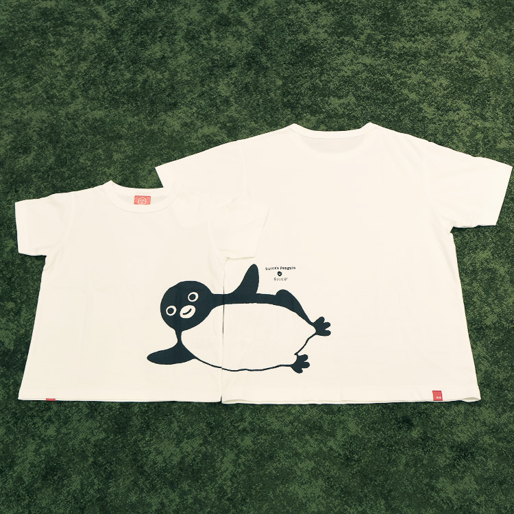 お揃いで着ると空飛ぶSuicaのペンギンがつながる！ OJICOコラボのTシャツ登場 - トラベル Watch